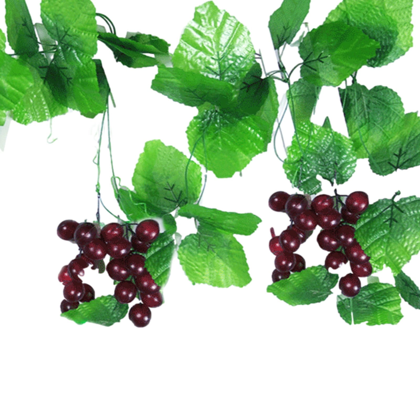 suyin 4 Pieces Artificial Vines with Grapes Plastic Fruit Grapevines ...