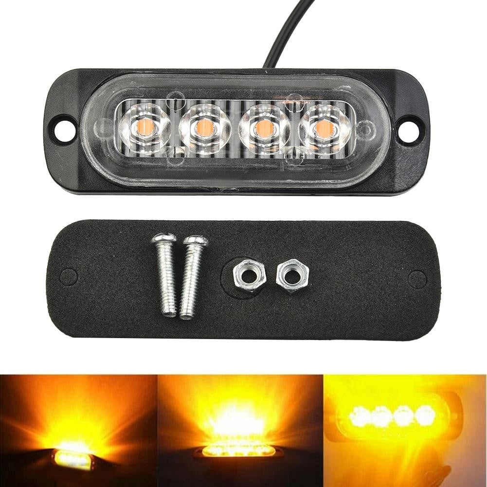 suyin Car 12-24V 12W 4 Light Led Diode Light Trailer Truck Yellow ...