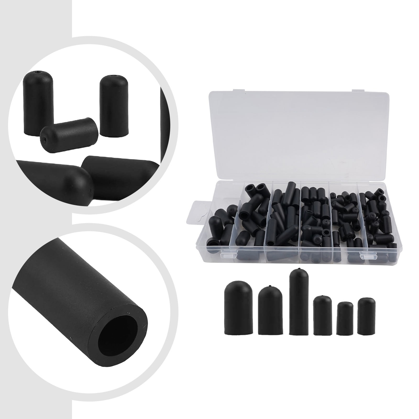 suyin Rubber Vacuum Cap Plug Kit 105 Pcs Assorted Vacuum Plugs Hose End ...