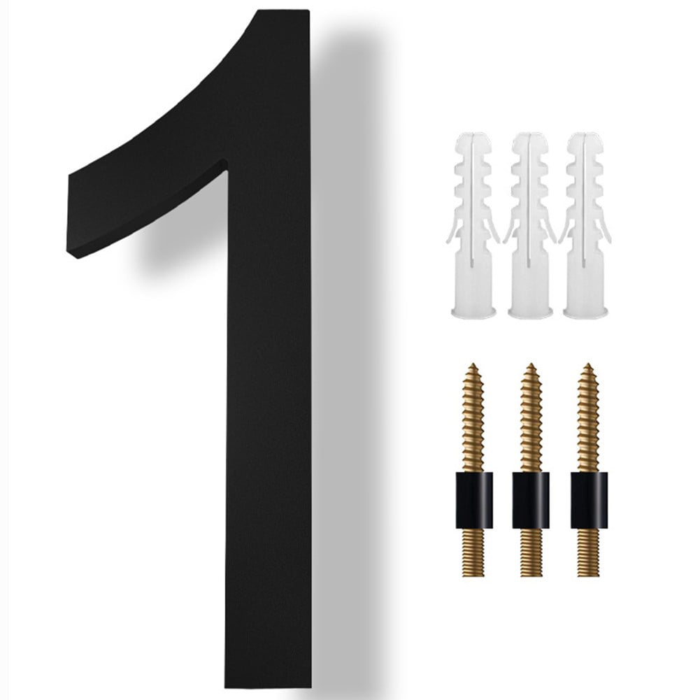 suyin Useful Brand New House Number Large Metal Numbers Alphabet Signs Accessories - Walmart.com