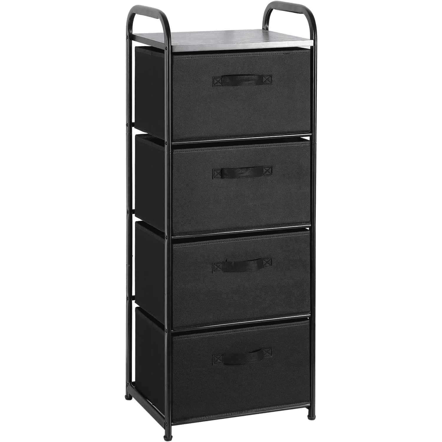 svyibioiu 4 Drawer Narrow Dresser Fabric Storage Vertical Slim Storage ...