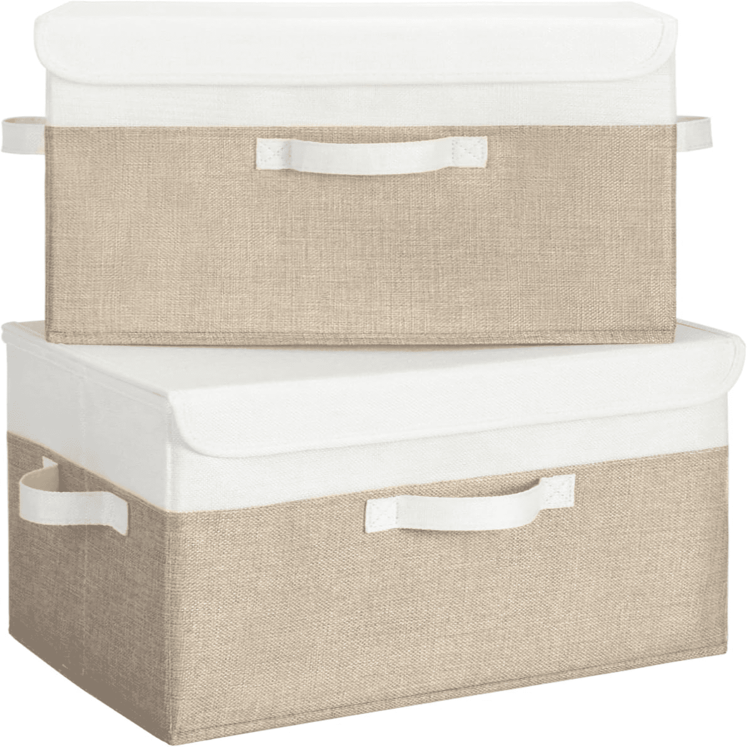svyibioiu Storage Bins with Lids Fabric Storage Boxes Closet Organizers ...