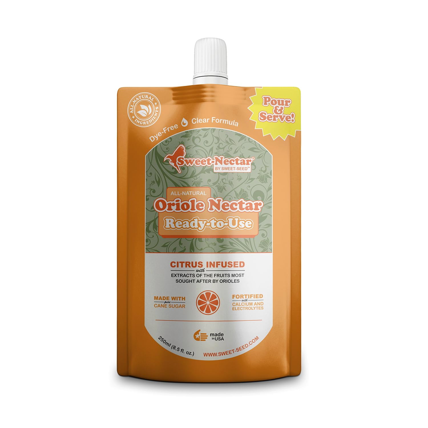 sweet-seed Oriole Nectar TWE5 250mL (8oz), Ready to Use - Extends The ...