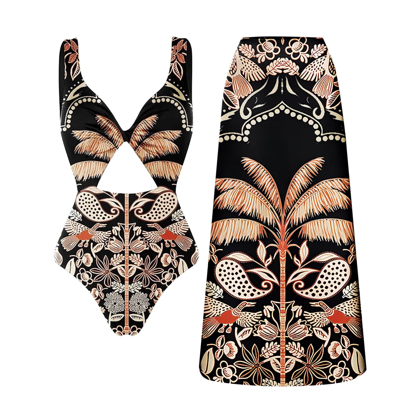 Swimsuit Girls Women 1 Piece Swimwear 1 Piece Cover Up Two Piece