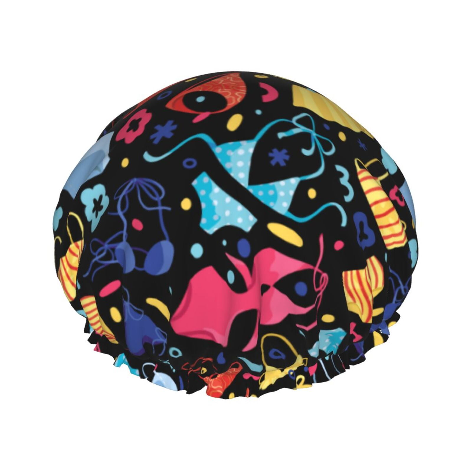 swimsuits bikini pattern Shower Cap, Reusable Bath Hair Hat for all ...