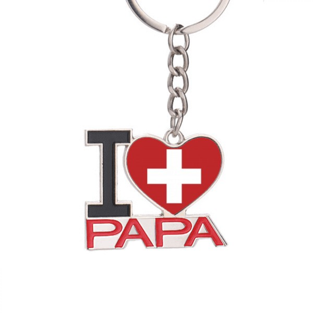 switzerland national flag eu country Keychain Metal Keyring Holder Love ...