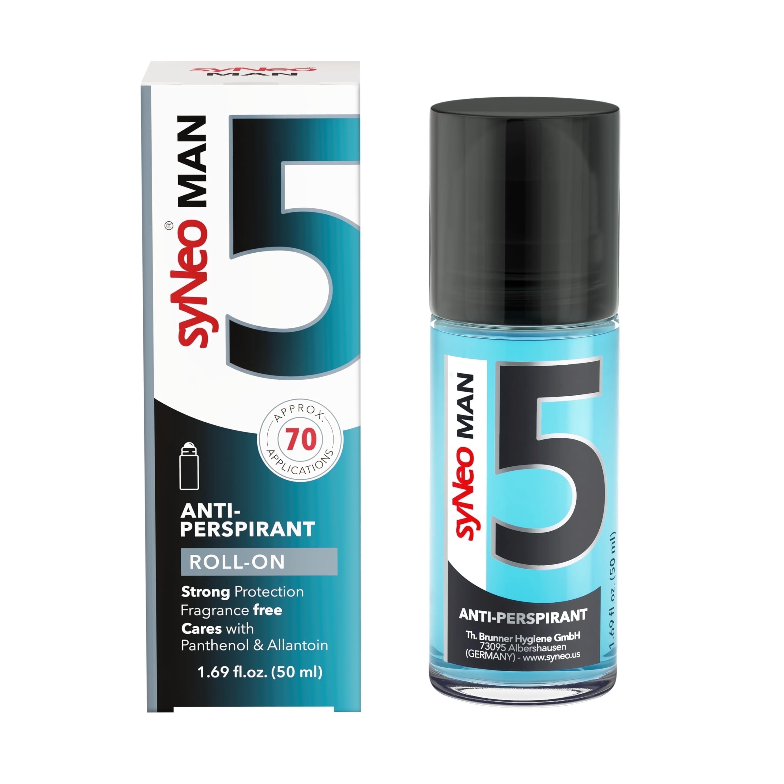 syNeo 5 Antiperspirant MAN Roll-On for men, Anti Sweat Deodorant for ...