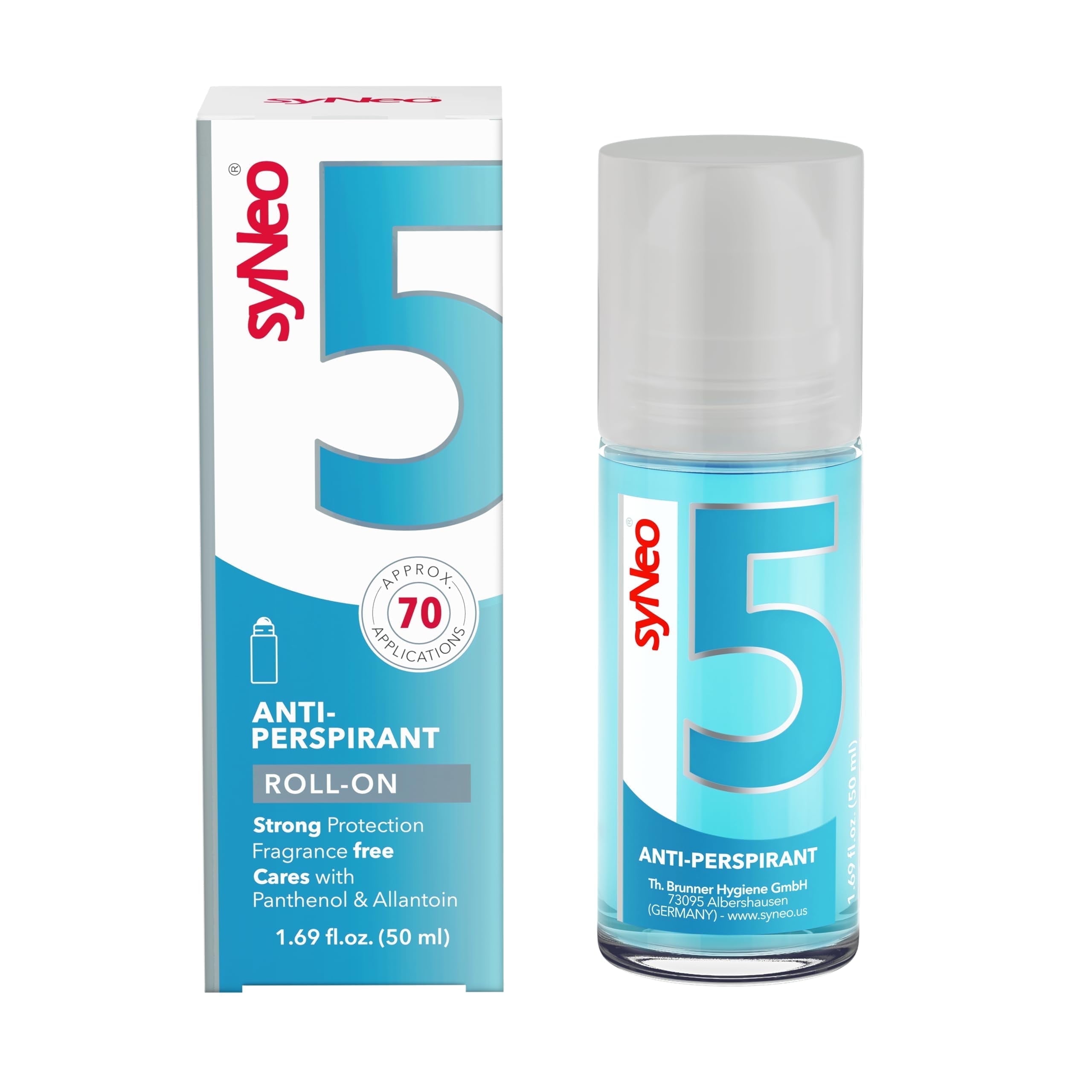 syNeo 5 Antiperspirant Roll-On, Anti Sweat Deodorant for women against ...