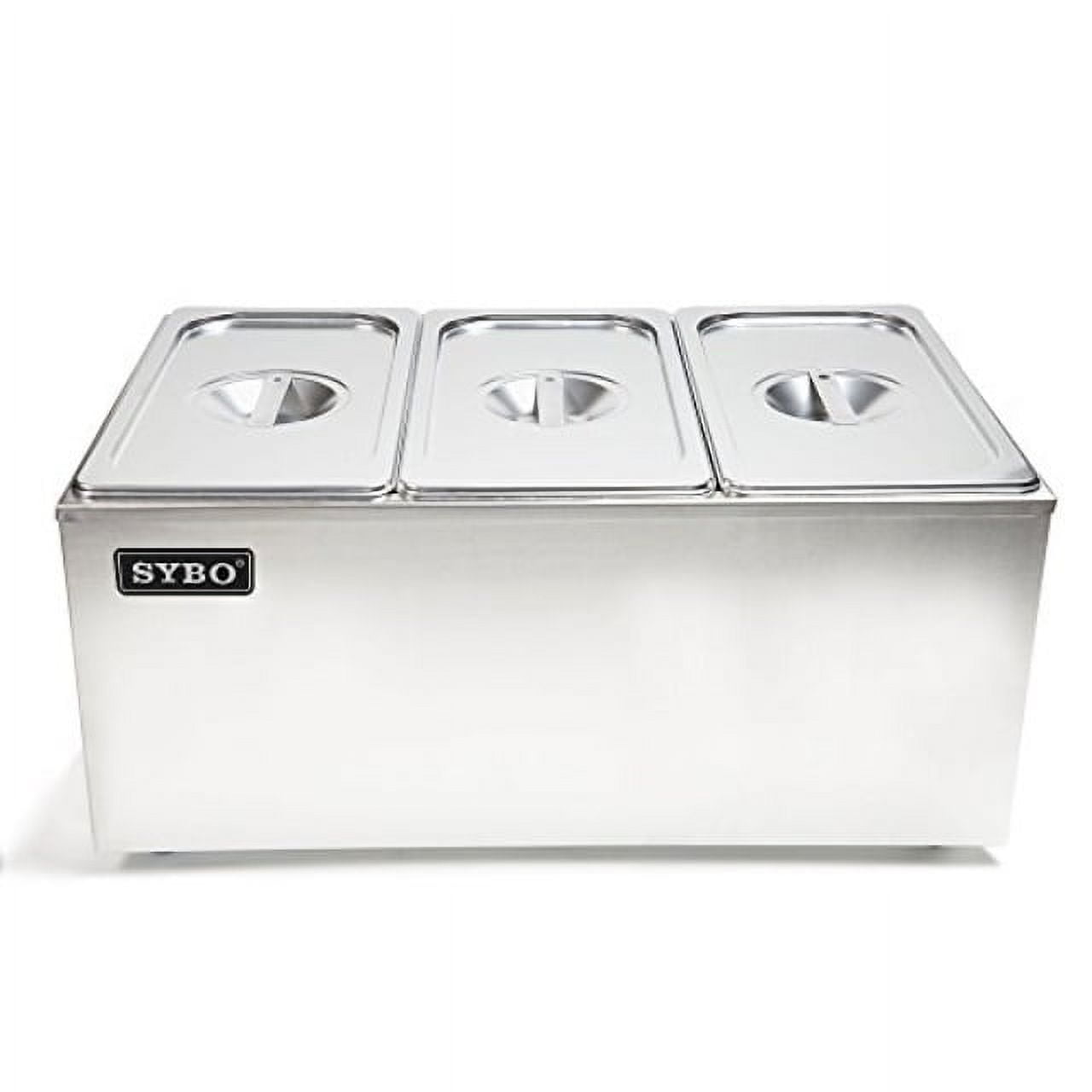 sybo zck165a-3 commercial grade stainless steel bain marie buffet food ...