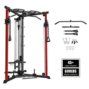 Syedee Home Gym Station, Workout Station with 150LBS Weight Stack, Home ...