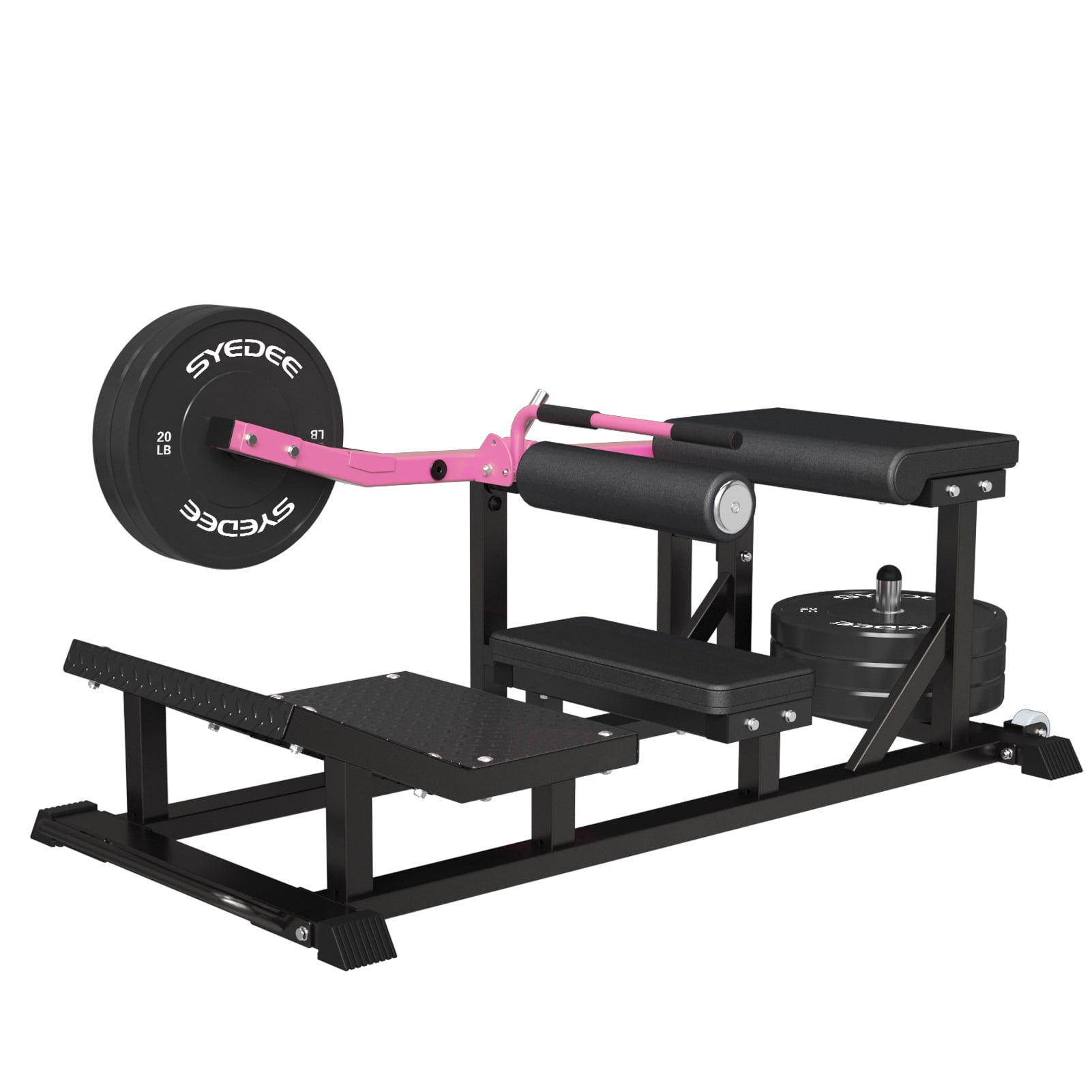 syedee Glute Bridge Machine, Heavy Duty Plate-Loaded Hip Thrust Machine ...