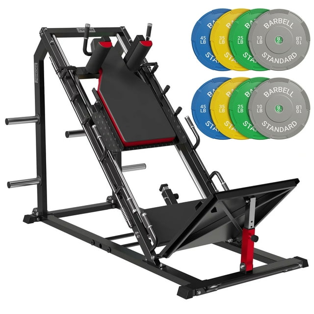 syedee Leg Press Hack Squat Machine with Linear Bearing, Lower Body ...
