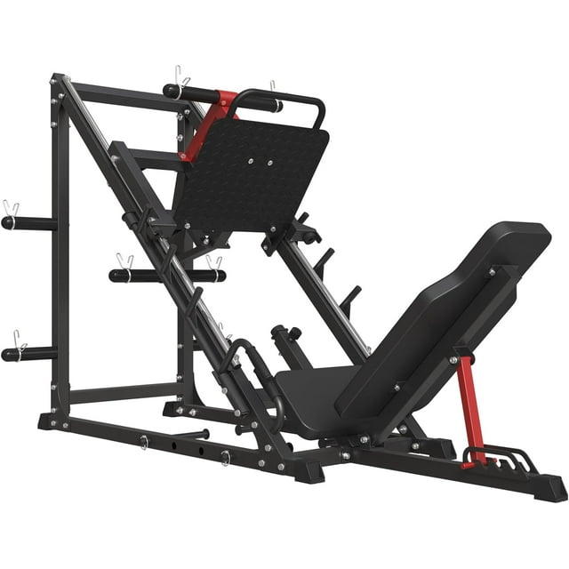 BalanceFrom Commercial Grade Plate Loaded Adjustable Leg Press Machine ...