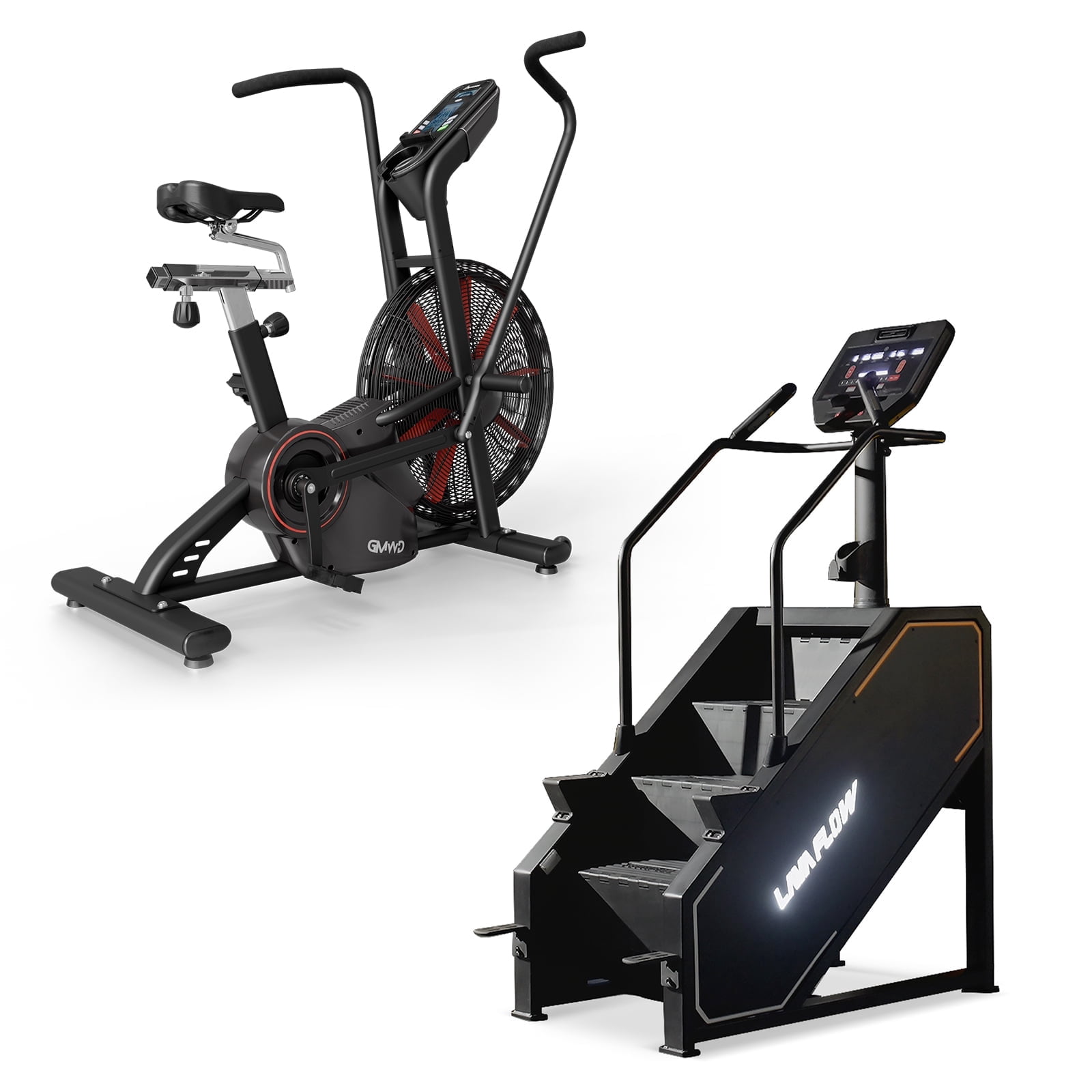 syedee Stair-Cycle Surge Duo: Stair Climber + Air Resistance Bike for ...