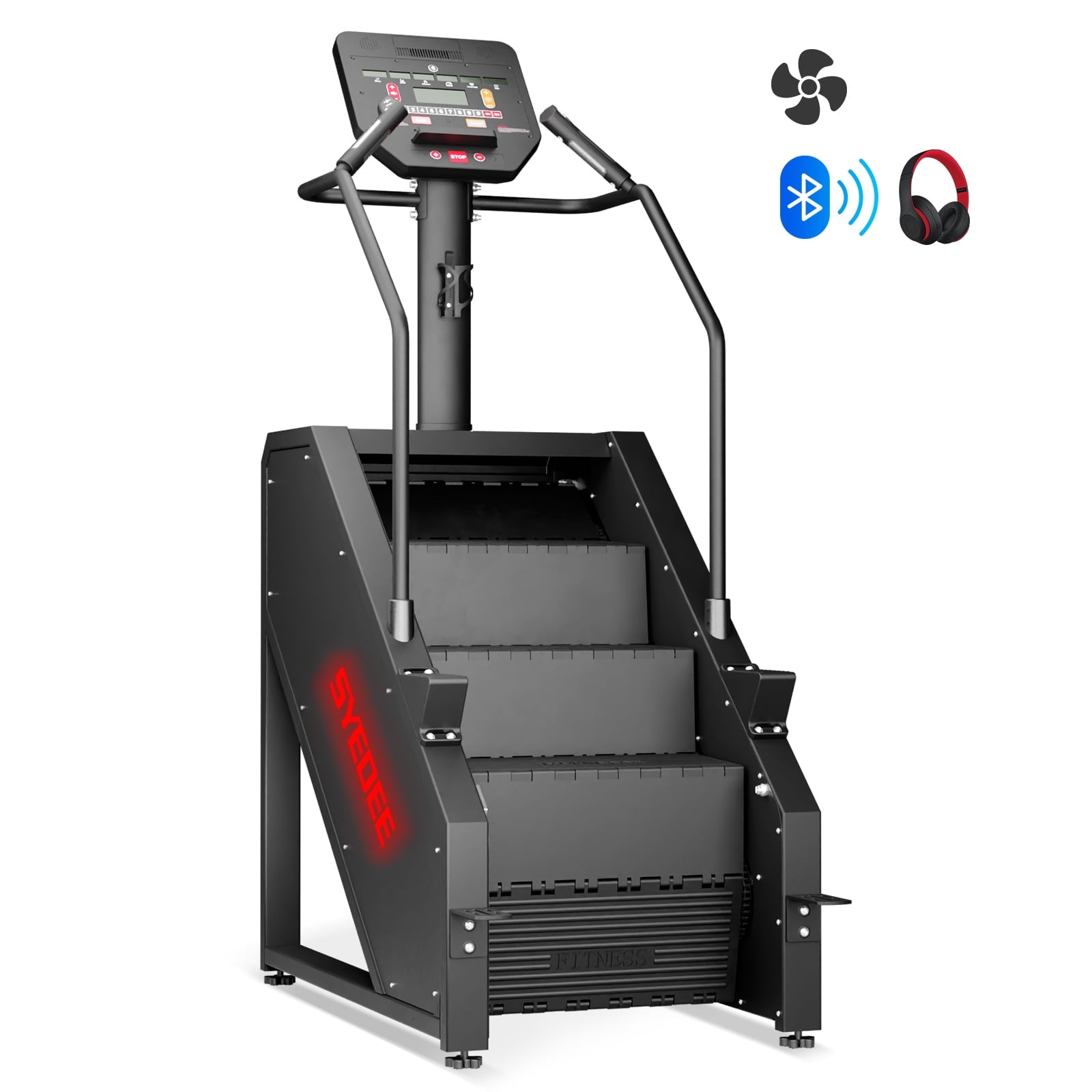 Syedee Compact Stair Machine, LED Screen, 12 Workouts, 441 LBS Capacity ... Syedee Compact Stair Machine, LED Screen, 12 Workouts, 441 LBS Capacity ...