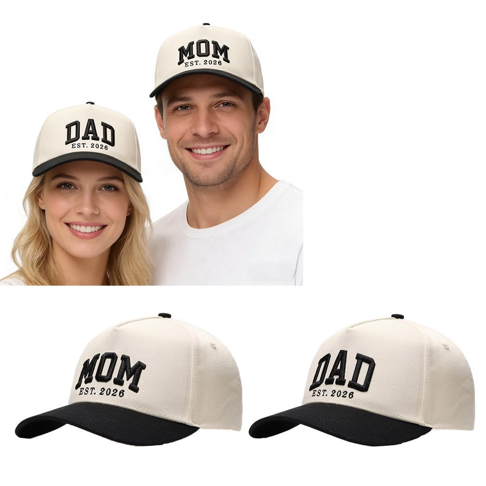 syligr 2026 Dad Mom Baseball Caps, Embroidered Parent Hats Set, Couple ...
