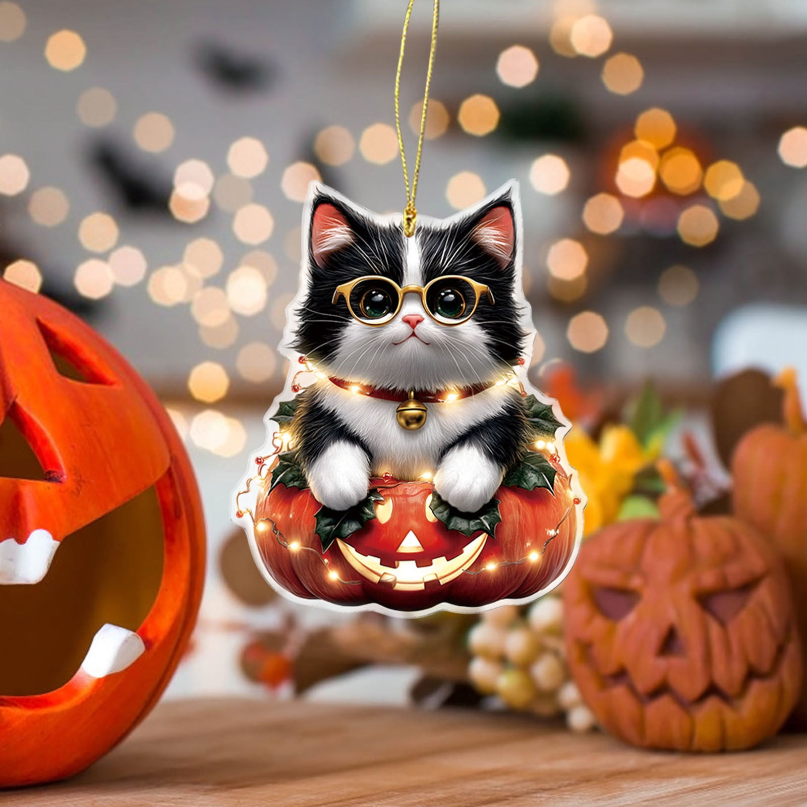 syligr 2Pcs 5.7FT Black Halloween Decor Vine Garland with Artificial ...