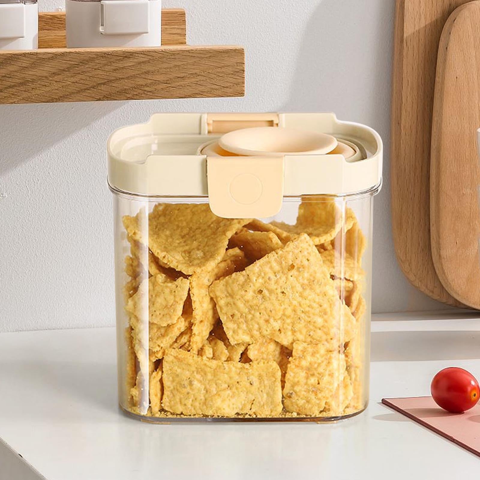 syligr Airtight Food Storage Containers - Plastic Kitchen Canisters ...