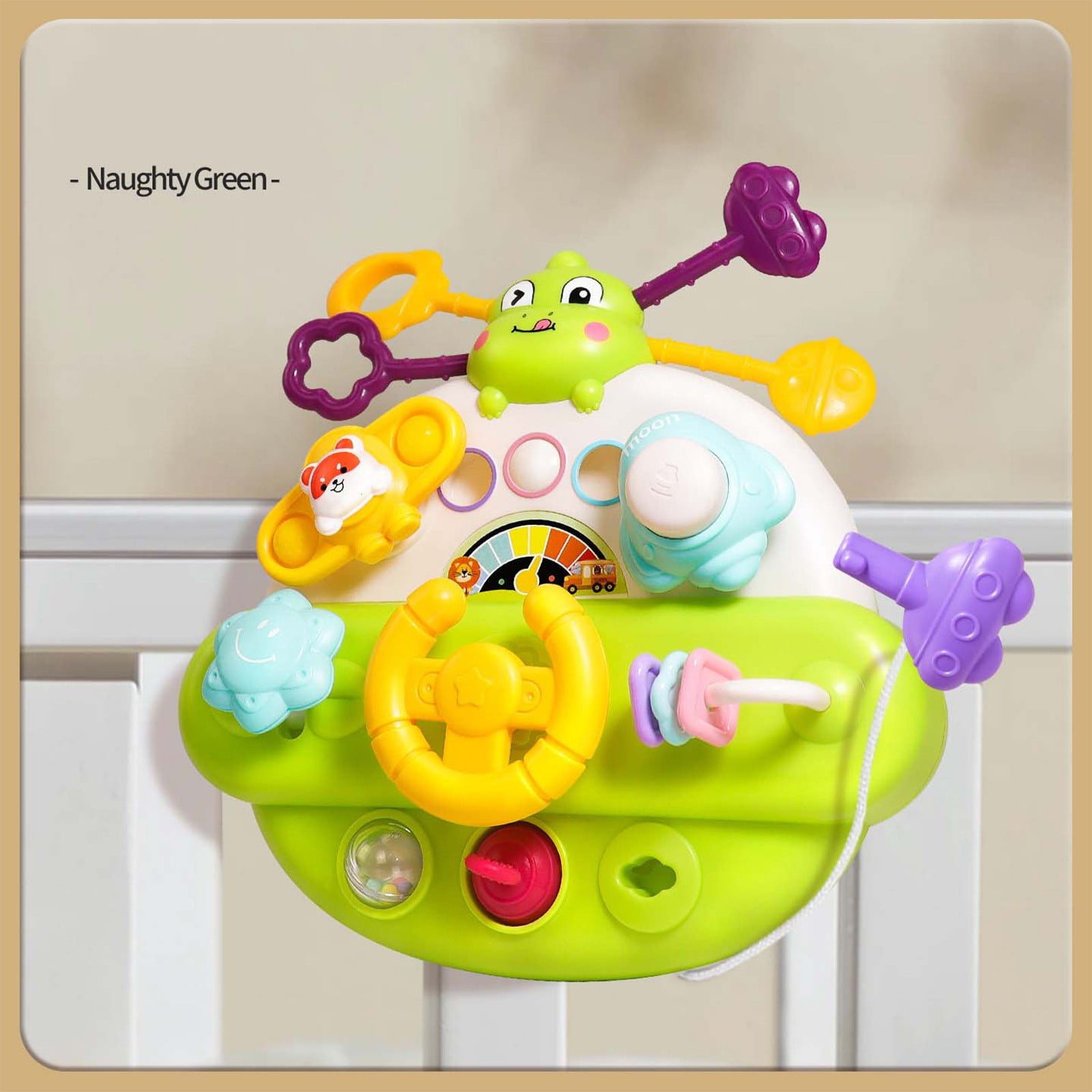syligr Baby Busy Board Multi Functional Soothing Toy with Handheld ...