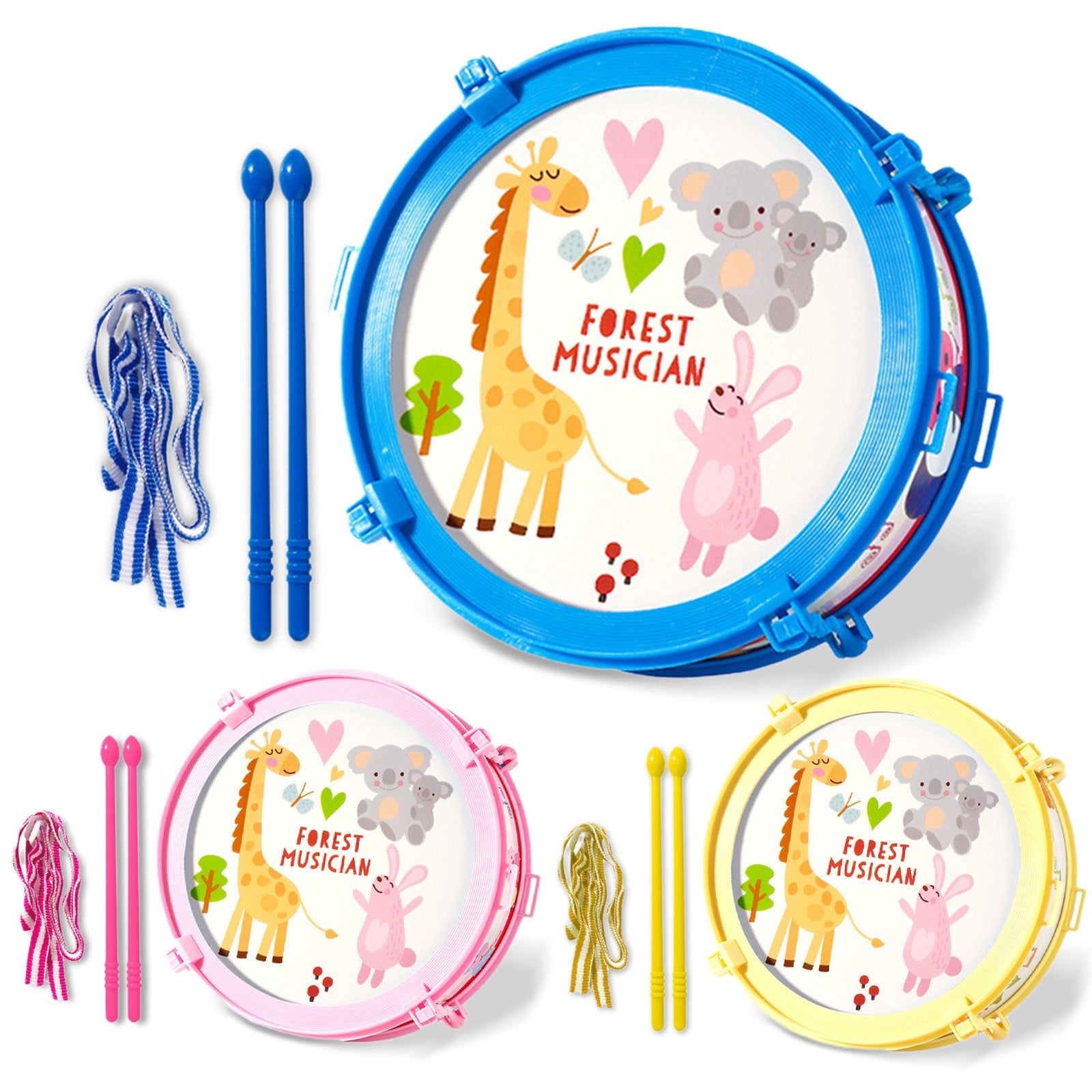 syligr Baby Musical Drum Toys - Sensory Musical Instrument Toys Snare ...