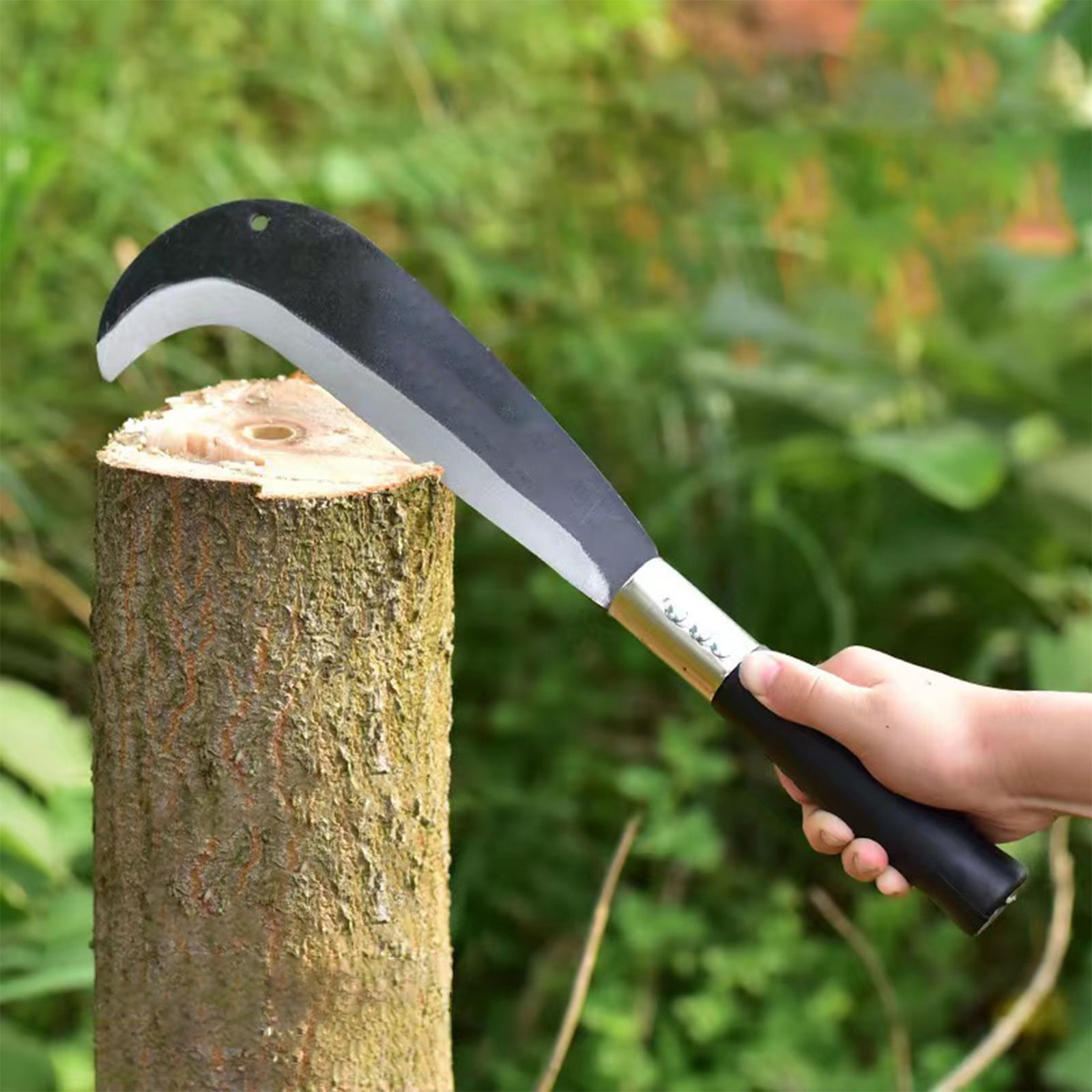 syligr Brush Clearing Sickle with Forged Carbon Steel Machete Blade ...