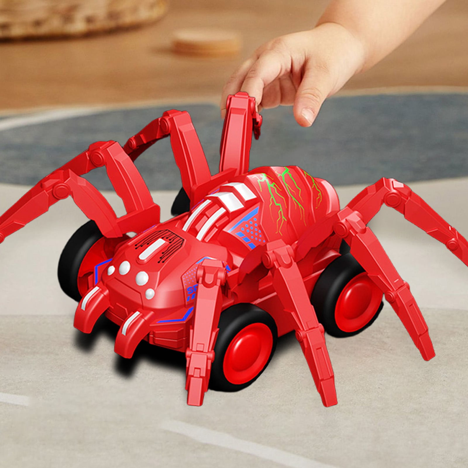 syligr Mechanical Spider Toy Car with Moving Legs, Inertia Powered ...