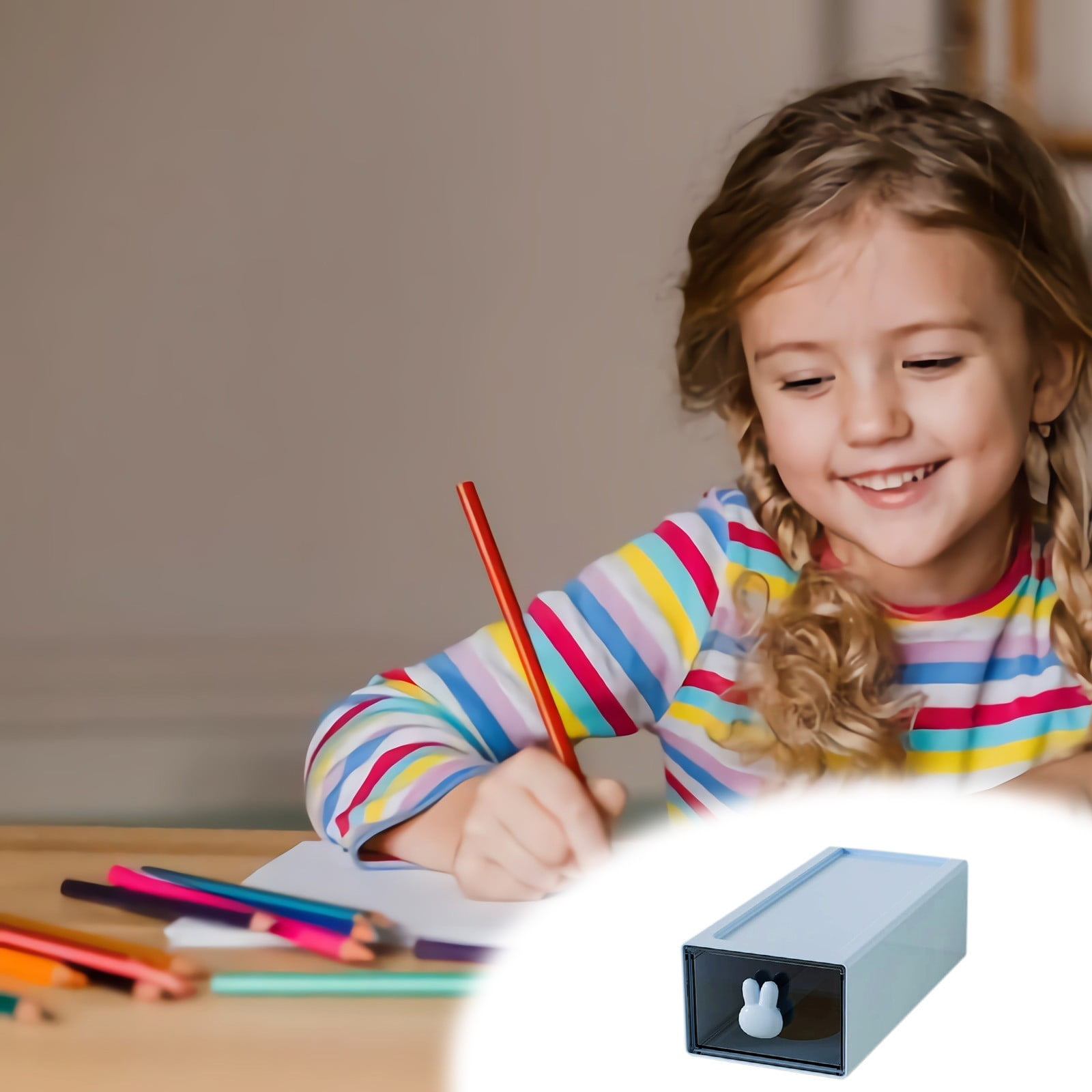 syligr Office Desktop Storage Box,Rectangular Desktop Drawers,Plastic ...