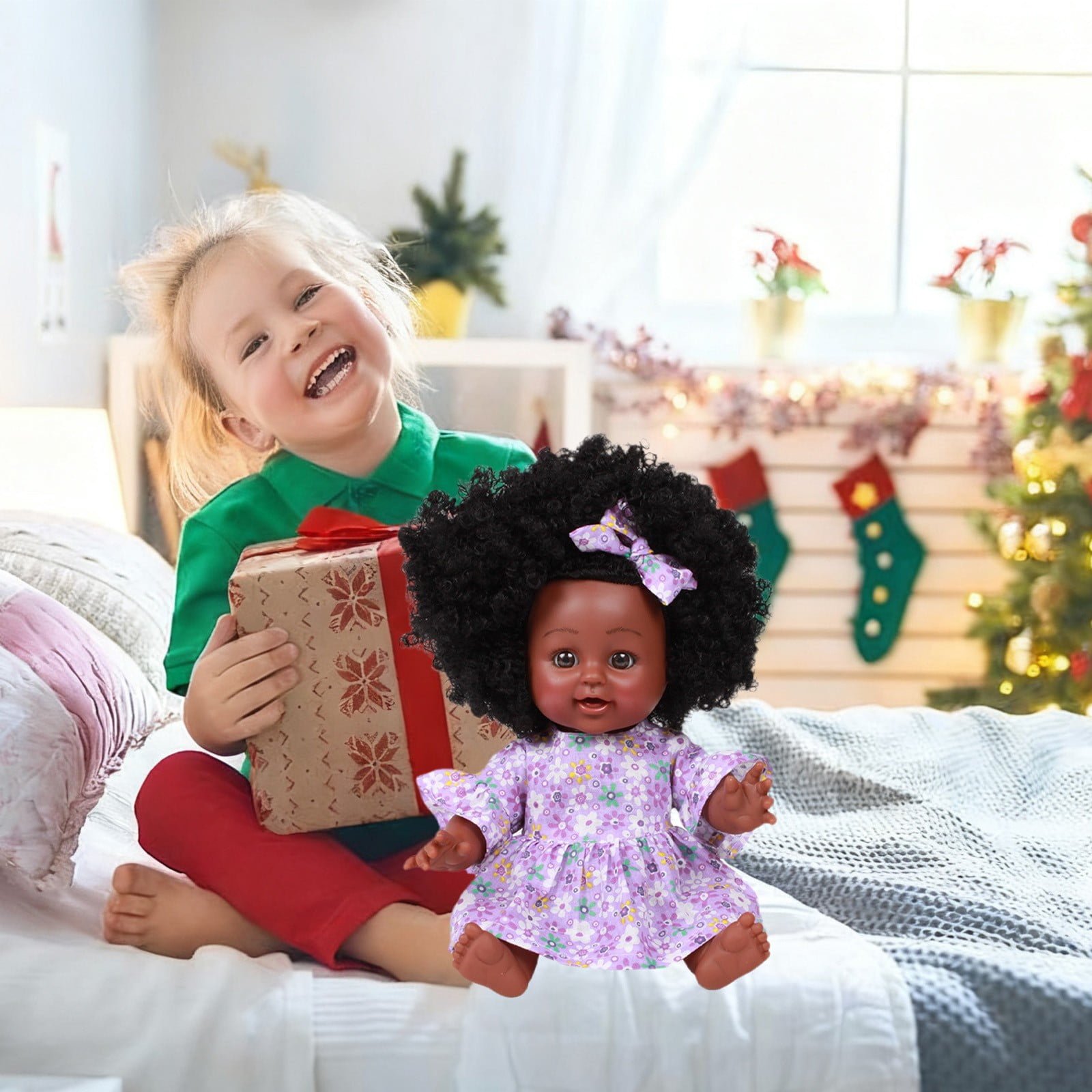 syligr Simulation Infant 12Inch Vinyl Doll with Adjustable Limbs - Soft ...