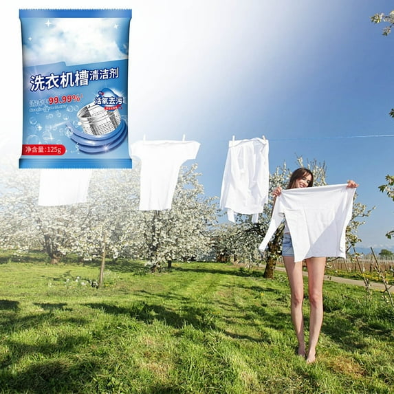 syligr Washing Machine Cleaner 4.4oz, Active Oxygen Formula Removes ...