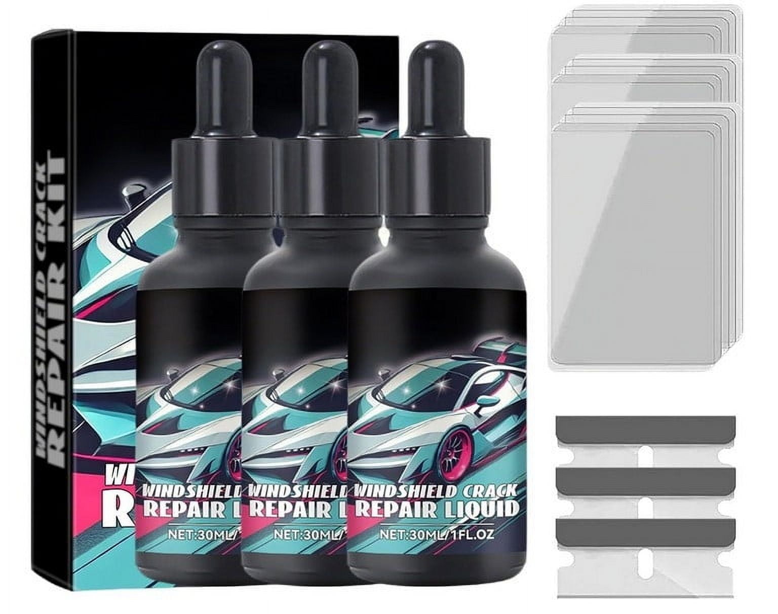 syligr Windshield Repair Kit - Professional Glass Crack Fix Liquid for ...