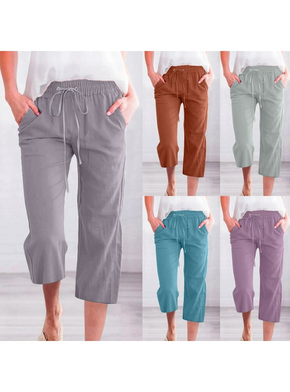 Women's Cotton Capri Pants