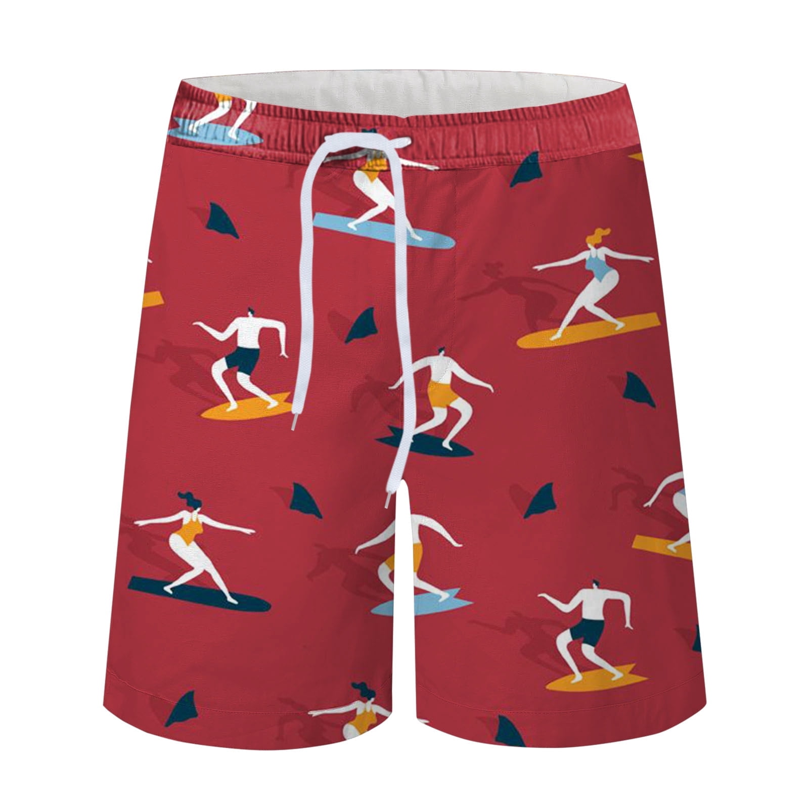 symoid Mens Gym Shorts Athletic- Summer Hawaiian Plus Size Casual with ...