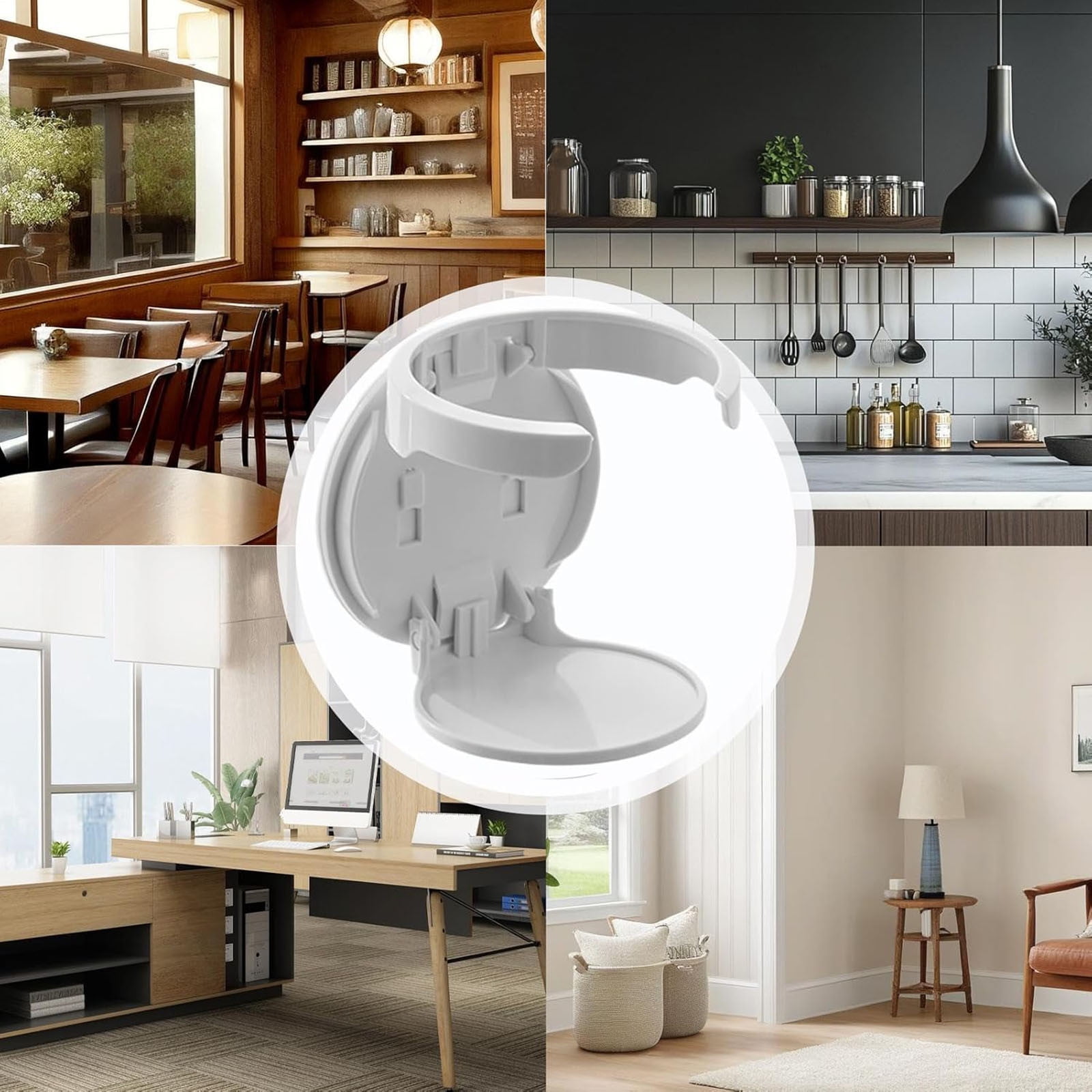 syytpdjjd Foldable Mug Holder Adjustable Cup Holder Wall Mounted Cup ...