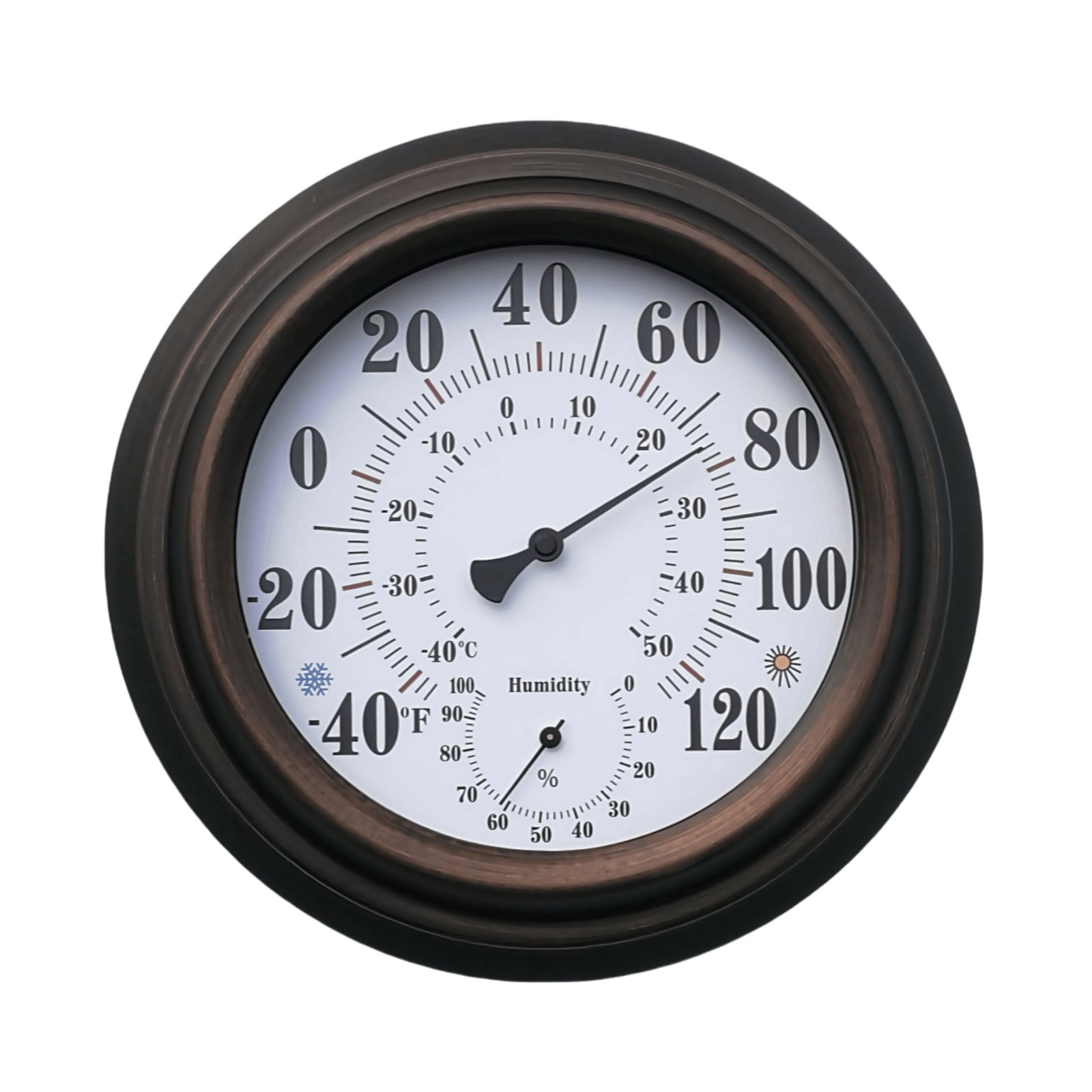 syytpdjjd Indoor And Outdoor Wall Hanging Hygrometer Garden Decoration ...