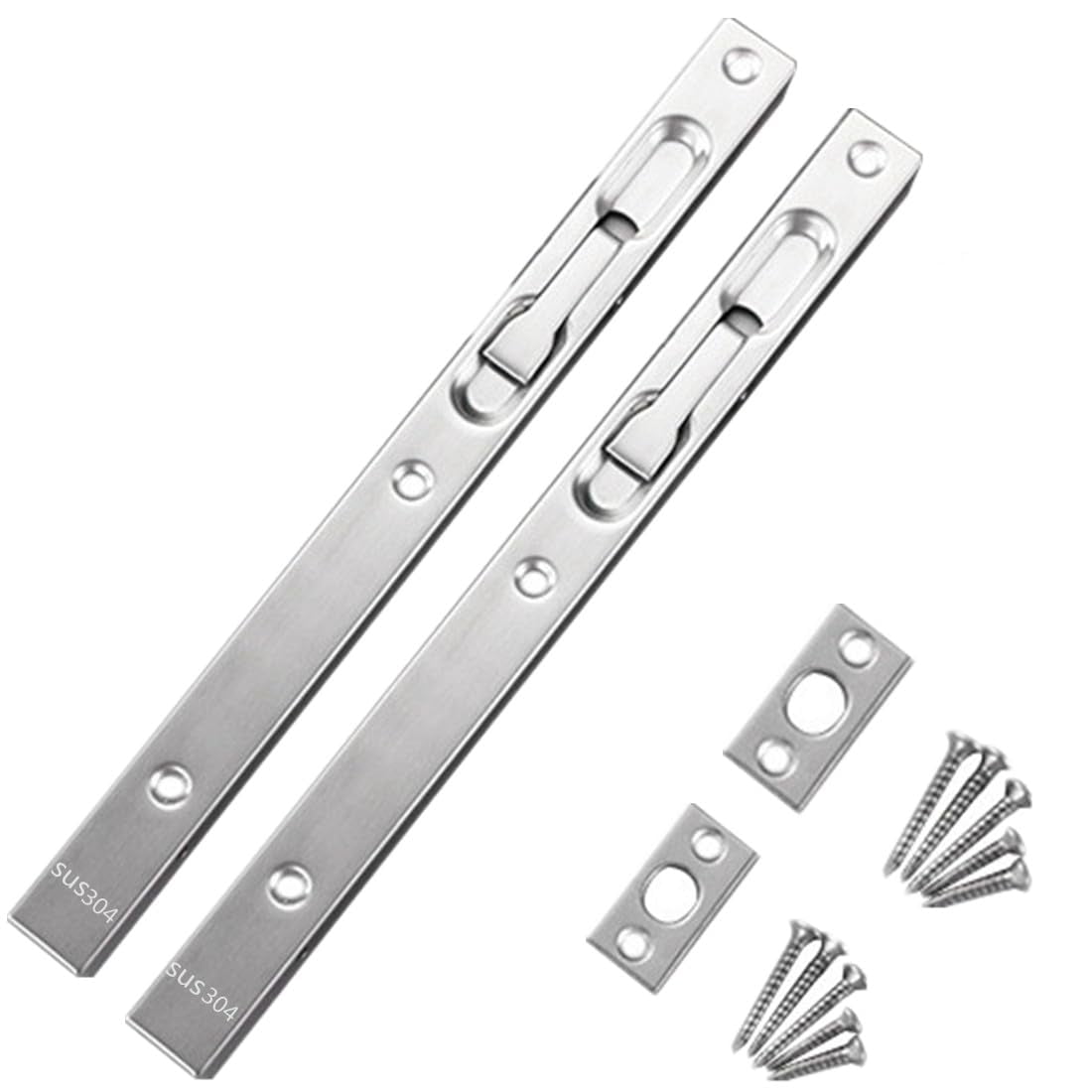szhdxsy Hidden Latch & Bolt 304 Stainless Steel 10 inch(254mm) Security ...