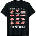 Sassalilly Steak T-Shirt, Funny Graphic Design, Crew Neck, Lightweight ...