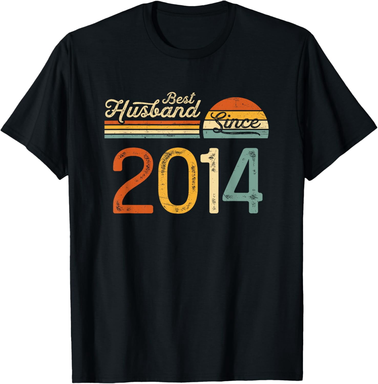 t-shirt 10th wedding anniversary - Best Husband Since 2014 10 years T ...