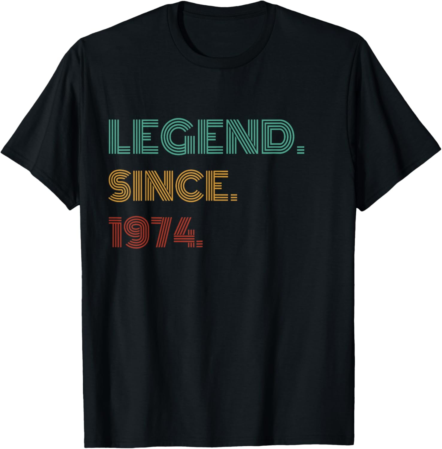 t-shirt 50 Years Old Legend Since 1974 50th Birthday T-Shirt. - Walmart.com