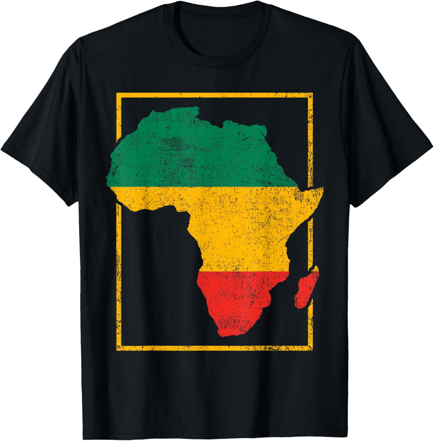 t-shirt Africa African Map Vintage T-Shirt mens，black，women，funny ...