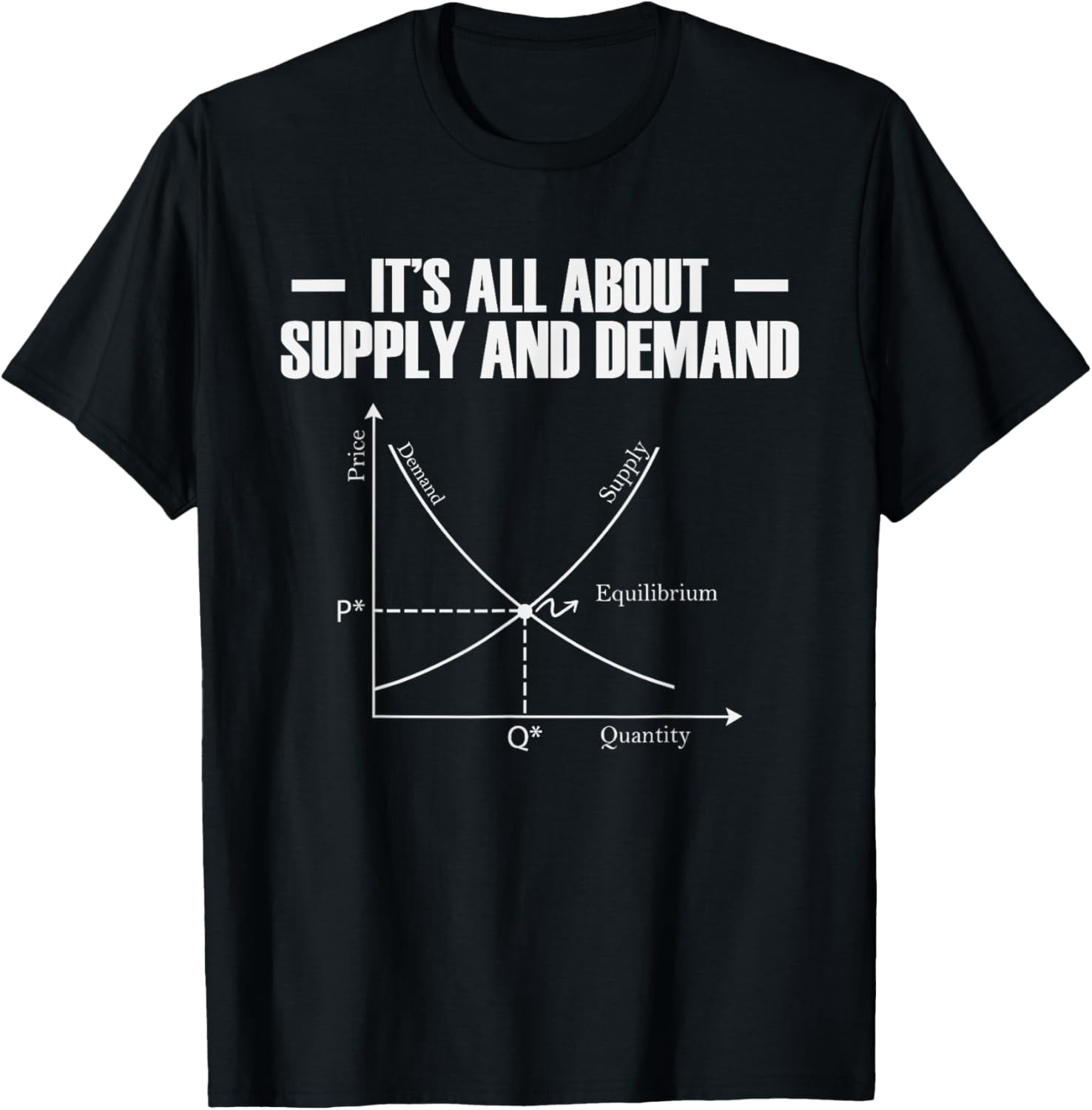 t-shirt All about supply and Demand Economics T-Shirt mens，black，women ...
