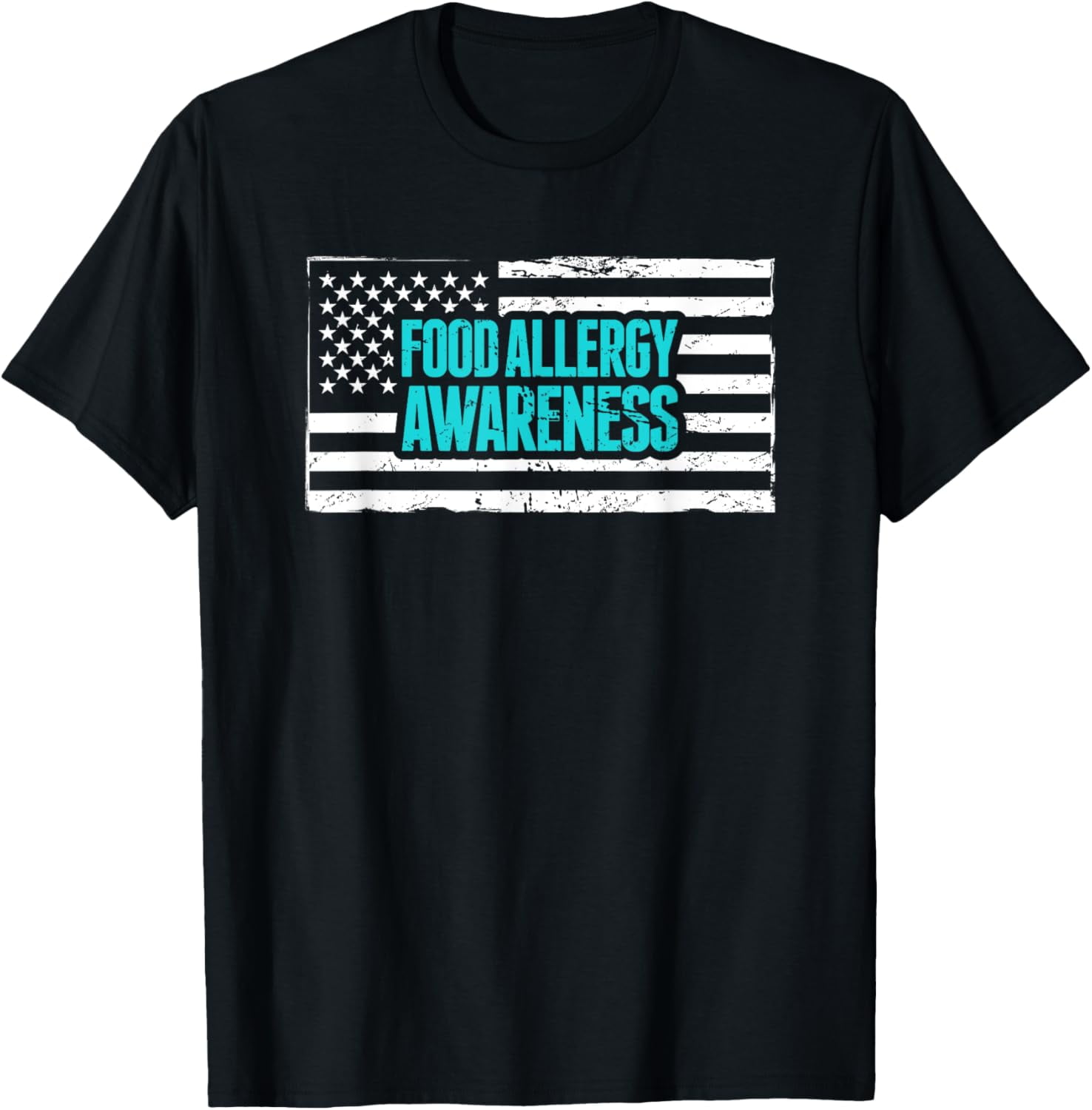 t-shirt American Flag - Allergic Reaction Food Allergy T-Shirt ...