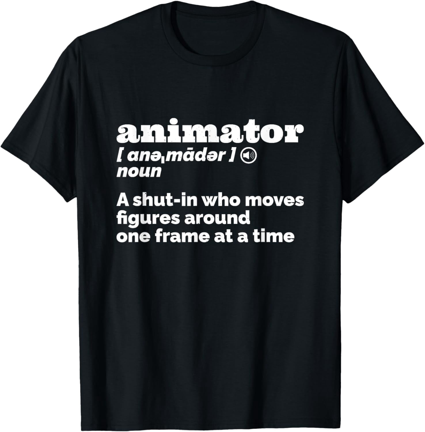 t-shirt Animator Definition T-Shirt mens，black，women，funny，journey，Crew ...