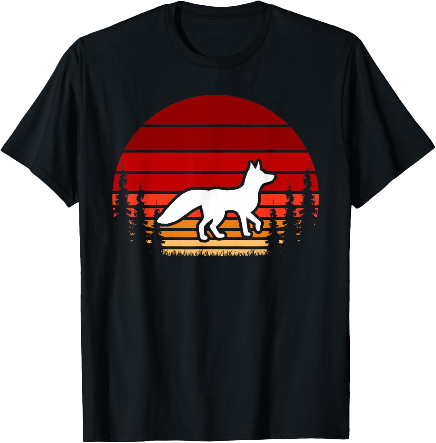 t-shirt Arctic Fox Retro Vintage 70s 80s Style T-Shirt - Walmart.com
