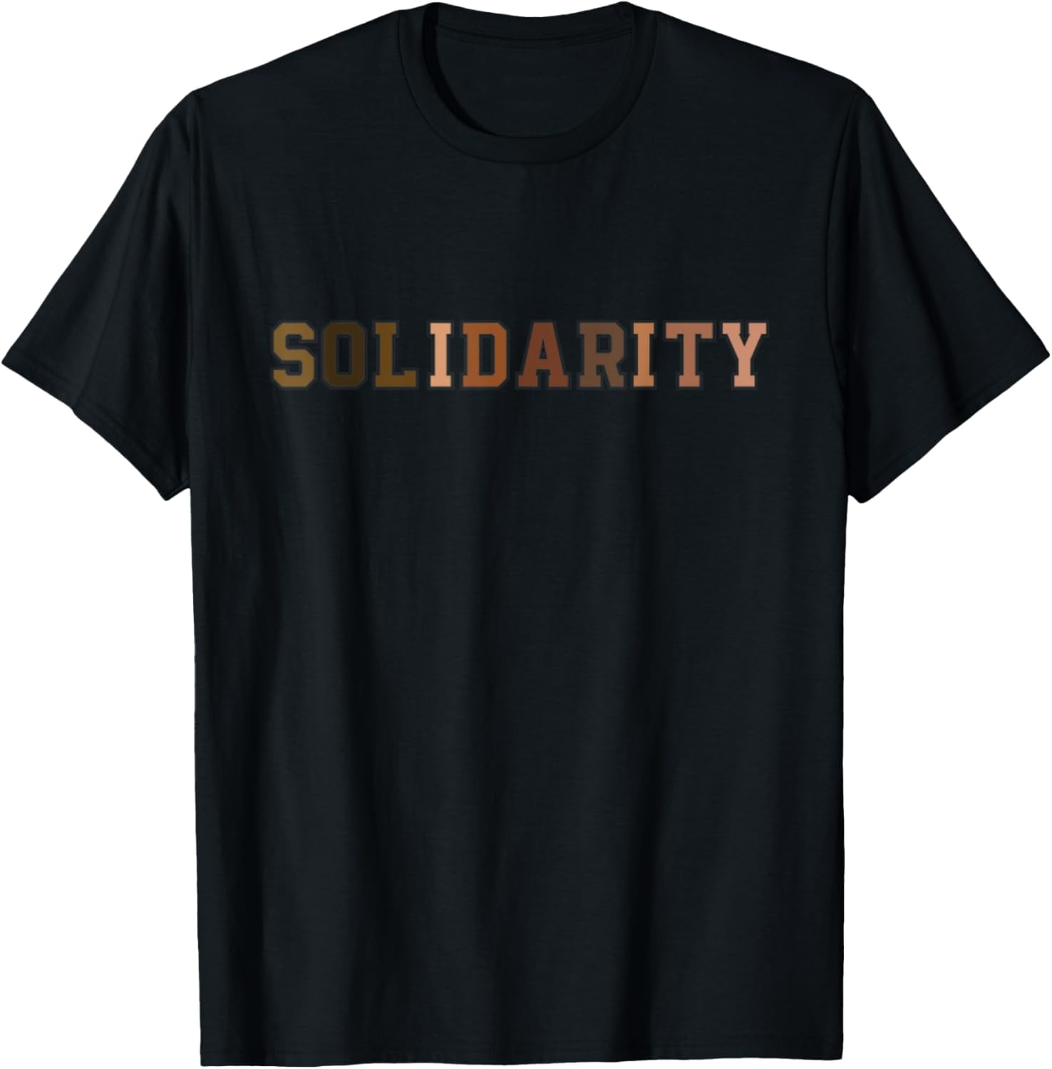 t-shirt BLM Solidarity T-Shirt mens，black，women，funny，journey，Crew Neck ...