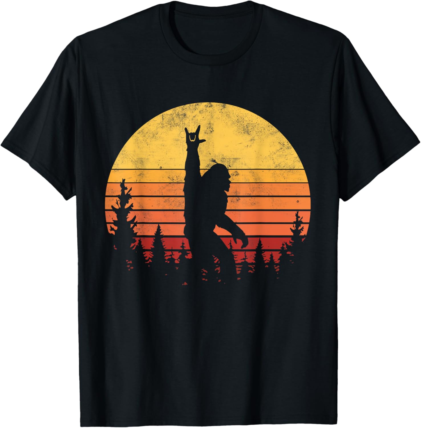 t-shirt Bigfoot Night Stroll! Cool Full Moon & Trees Sasquatch T-Shirt ...