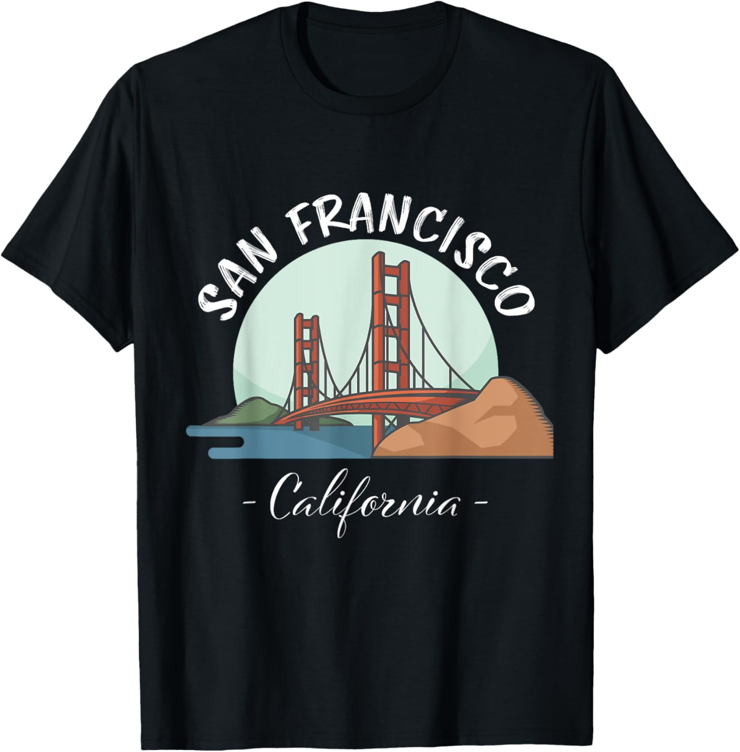 t-shirt California - San Francisco Gift| Golden Gate Bridge Souvenir T ...