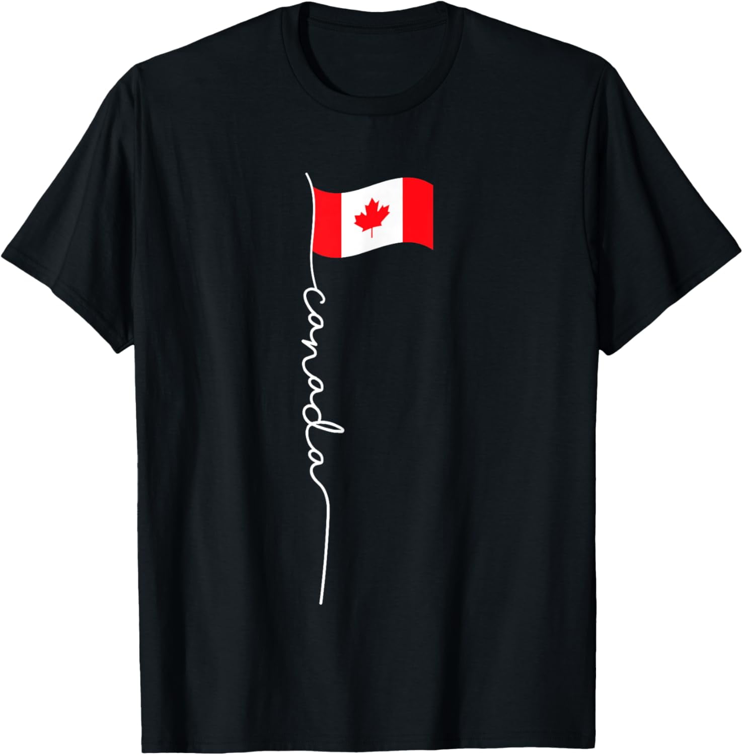 t-shirt Canada Signature Flag Pole - Patriotic Canadian Flag T-Shirt ...