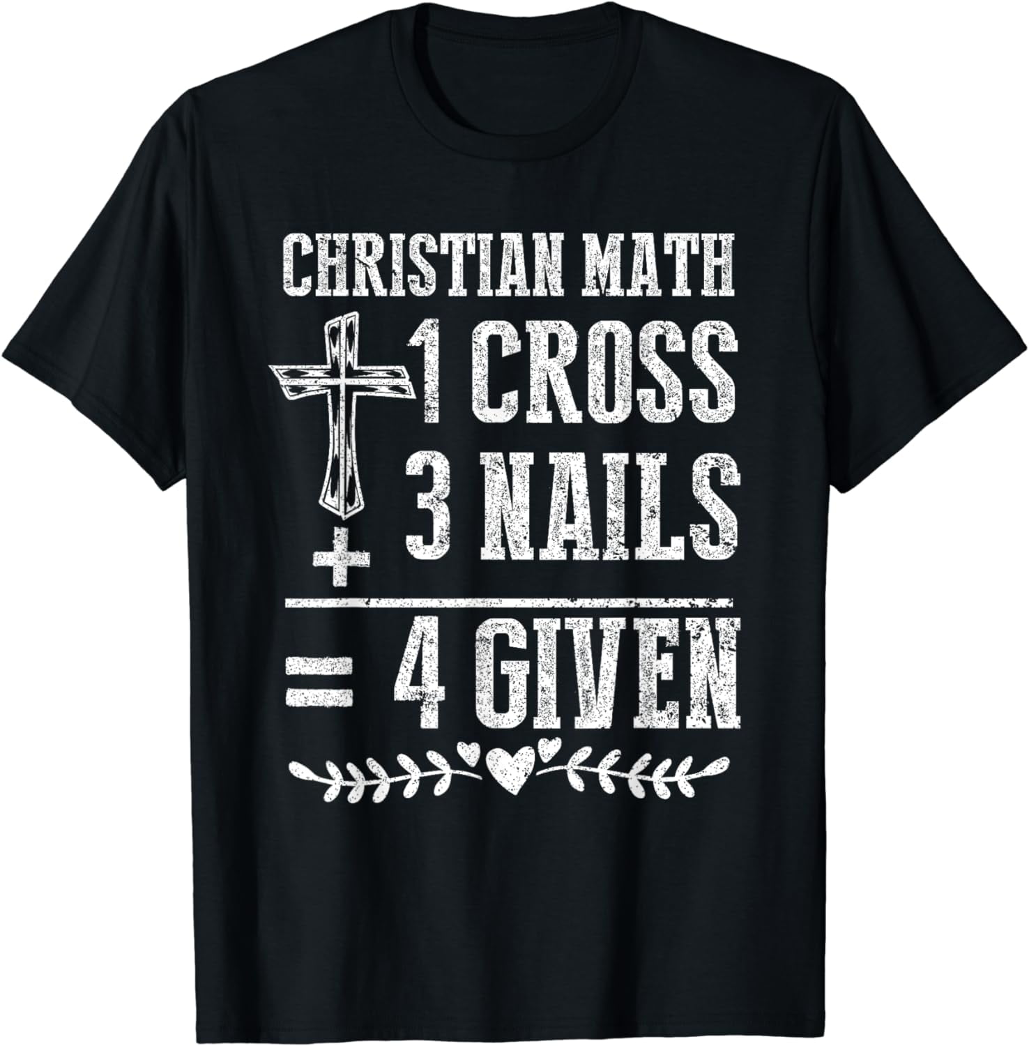 t-shirt Christian Math God Worshiper Christ Follower Religion T-Shirt ...