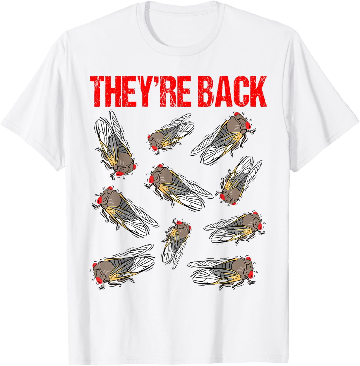 t-shirt Cicada Brood X 2021 Shirt They're Back Cicadas Tshirt Kids T ...
