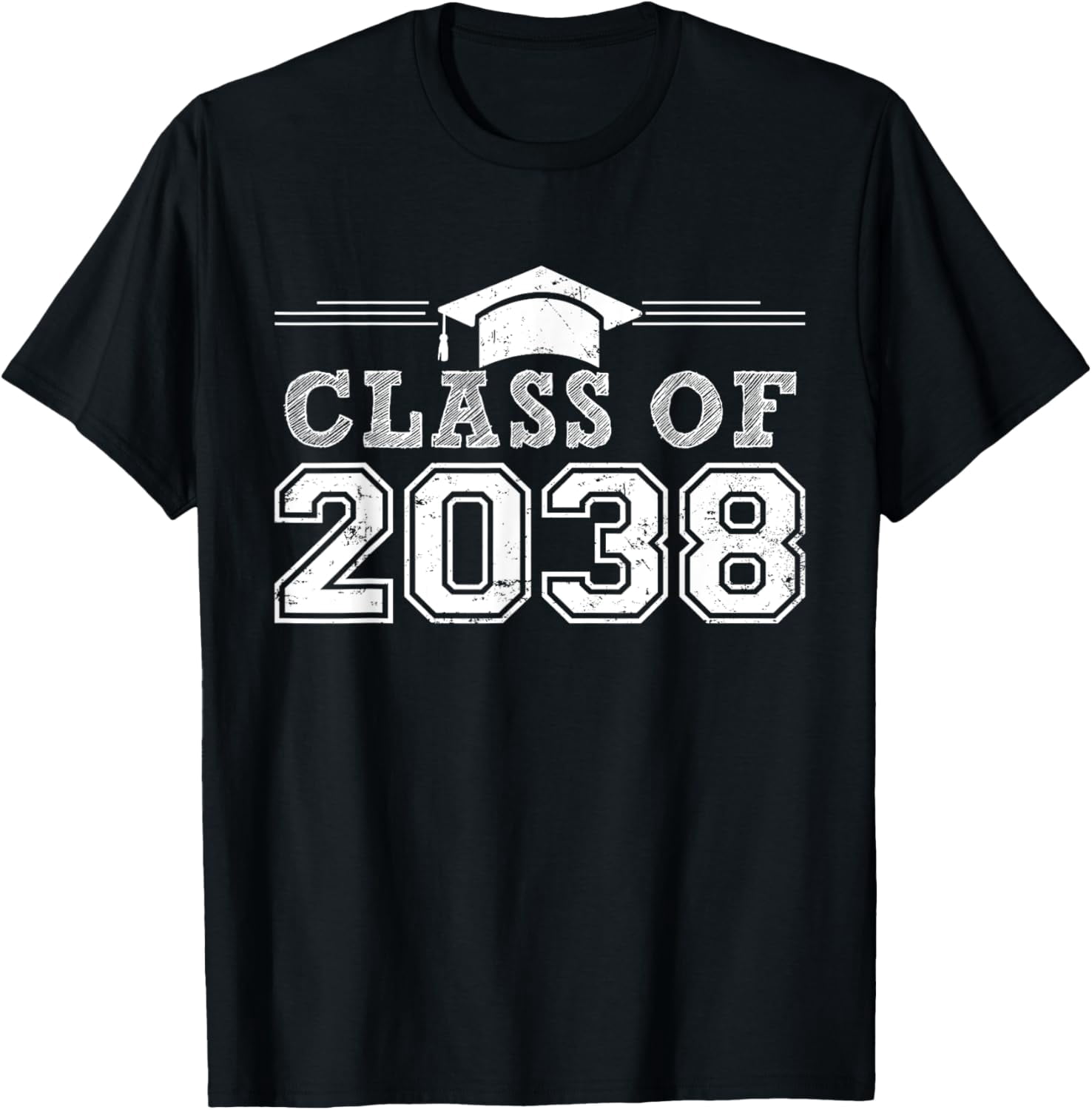 t-shirt Class Of 2038 Grow With Me Graduation First Day of School T ...